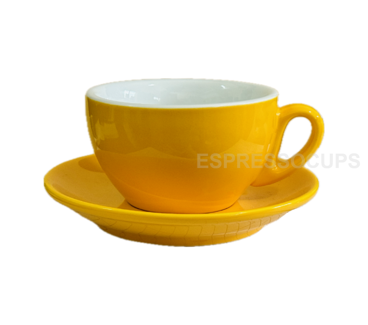 ROSA Cappuccino Cups 200ml - yellow - ESPRESSOCUPS PTE LTD
