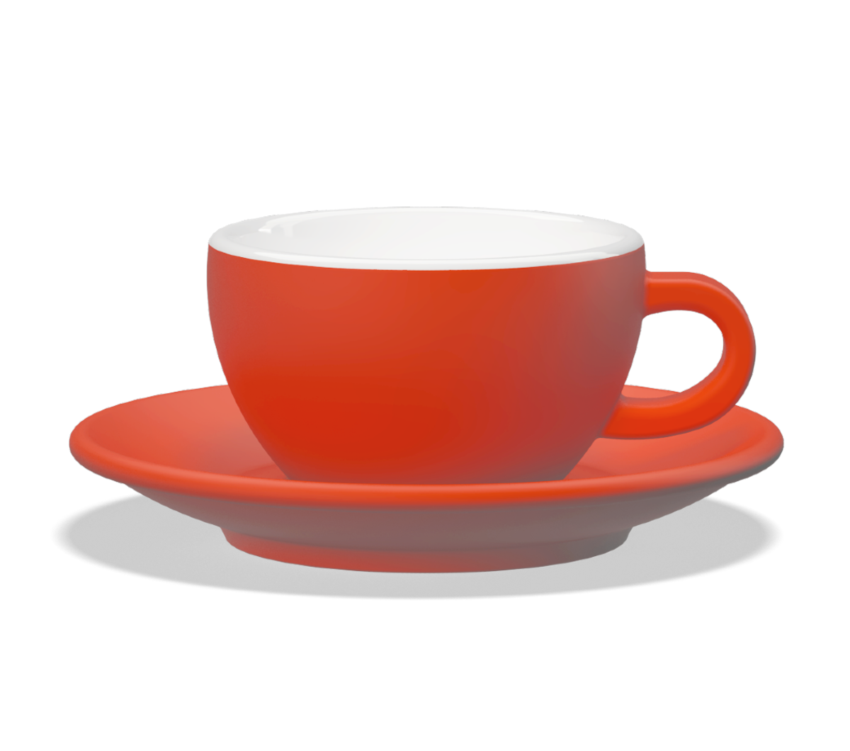 TULIPANO 260ml Latte Cups (S) - red matte - ESPRESSOCUPS PTE LTD