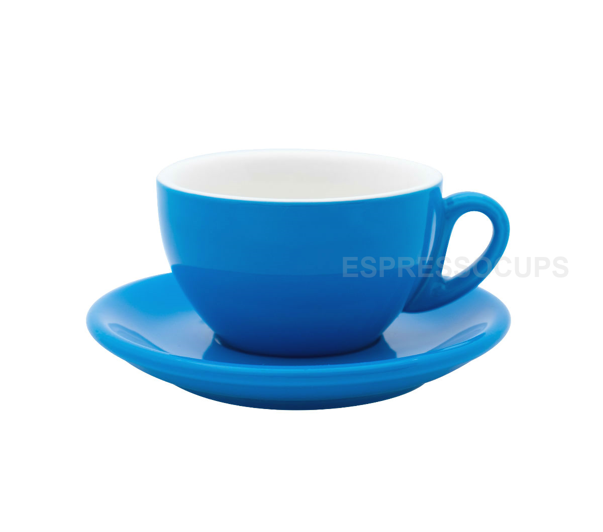 ROSA Cappuccino Cups 200ml - blue - ESPRESSOCUPS PTE LTD