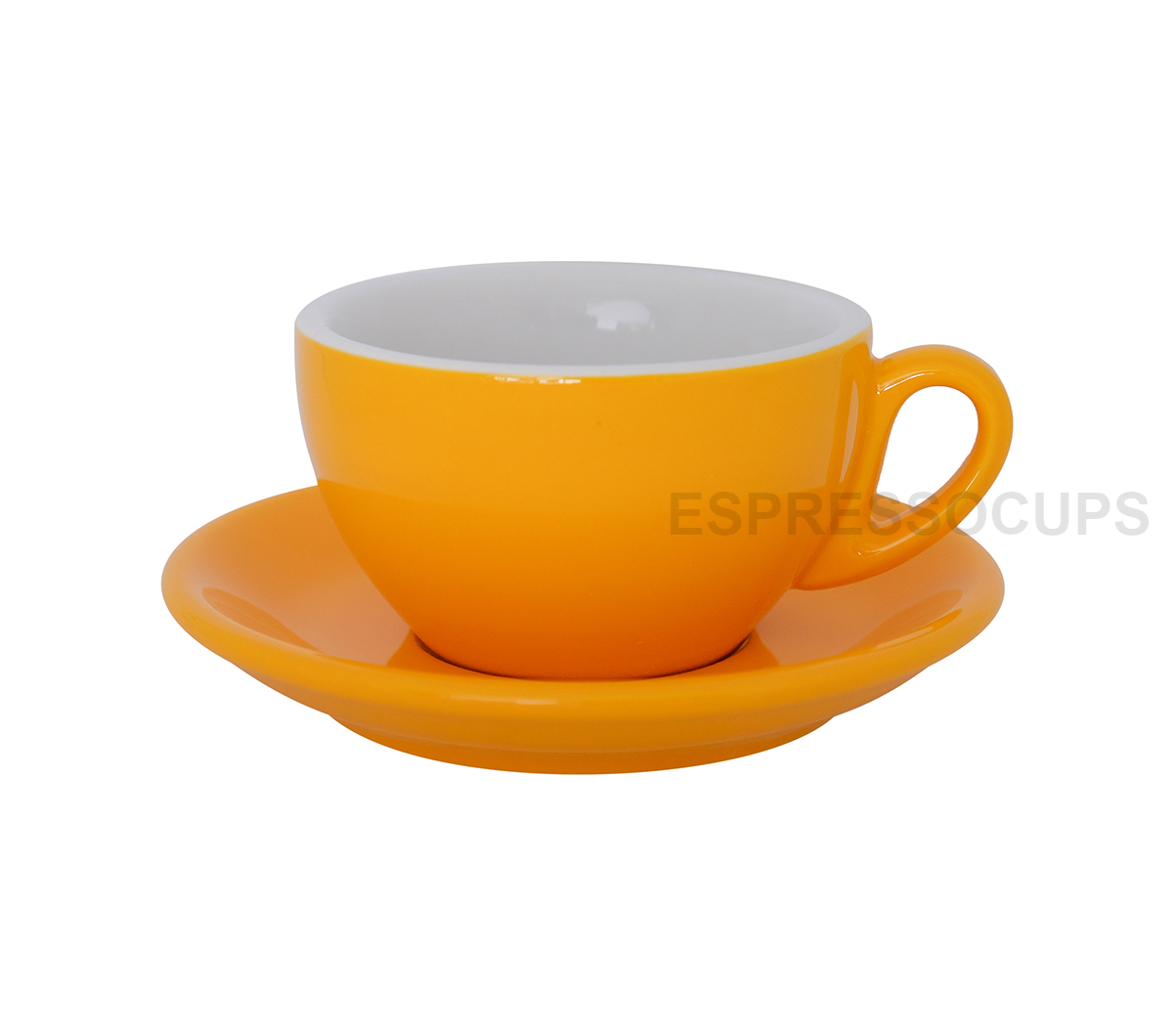 ROSA Cappuccino Cups 200ml - yellow - ESPRESSOCUPS PTE LTD