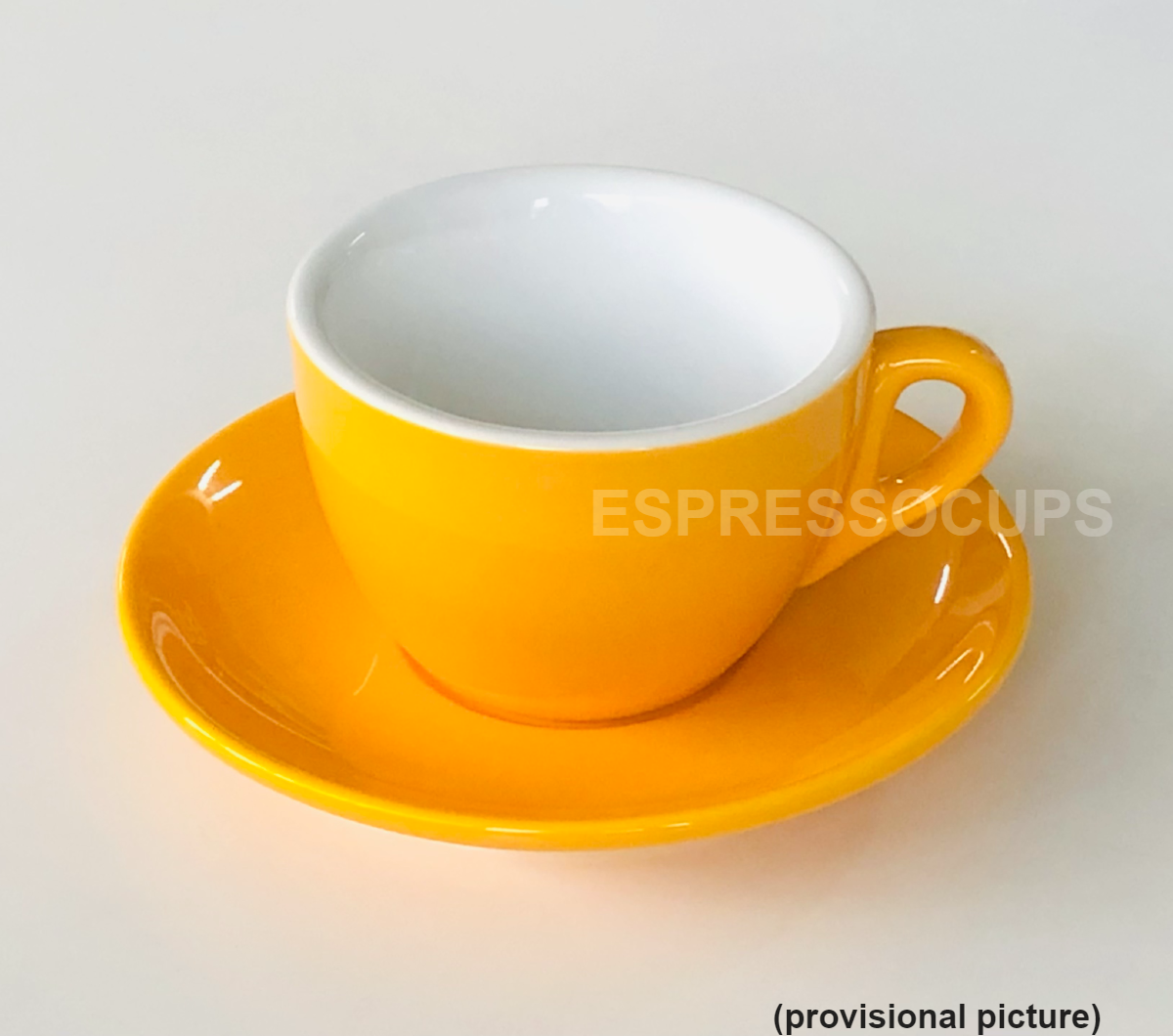 ROSA Cappuccino Cups 165ml - yellow - ESPRESSOCUPS PTE LTD