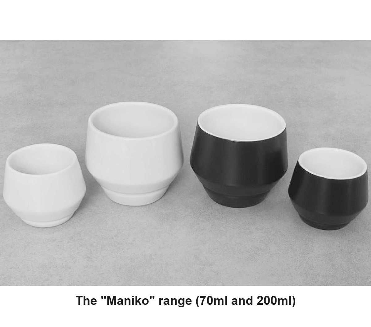 MANIKO Double-Walled BLACK MATTE - 70ml Espresso Cups - ESPRESSOCUPS ...
