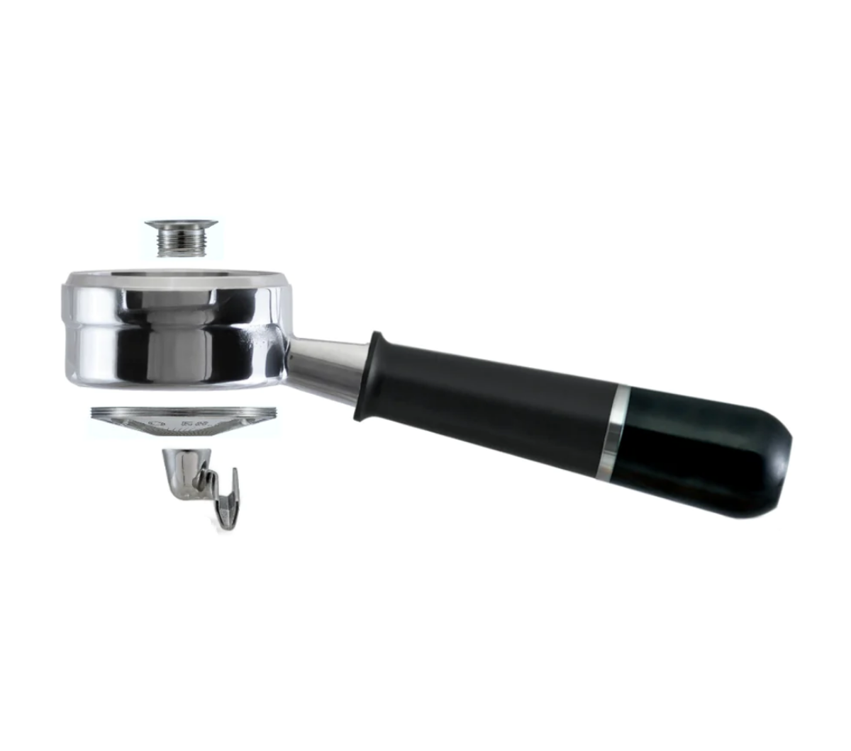 Hybrid Portafilter 58mm (LM / E61 - 6mm) - modular black/black ...