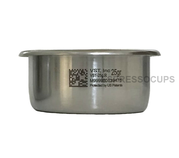 VST Precision Basket 25g - ridgeless - ESPRESSOCUPS PTE LTD